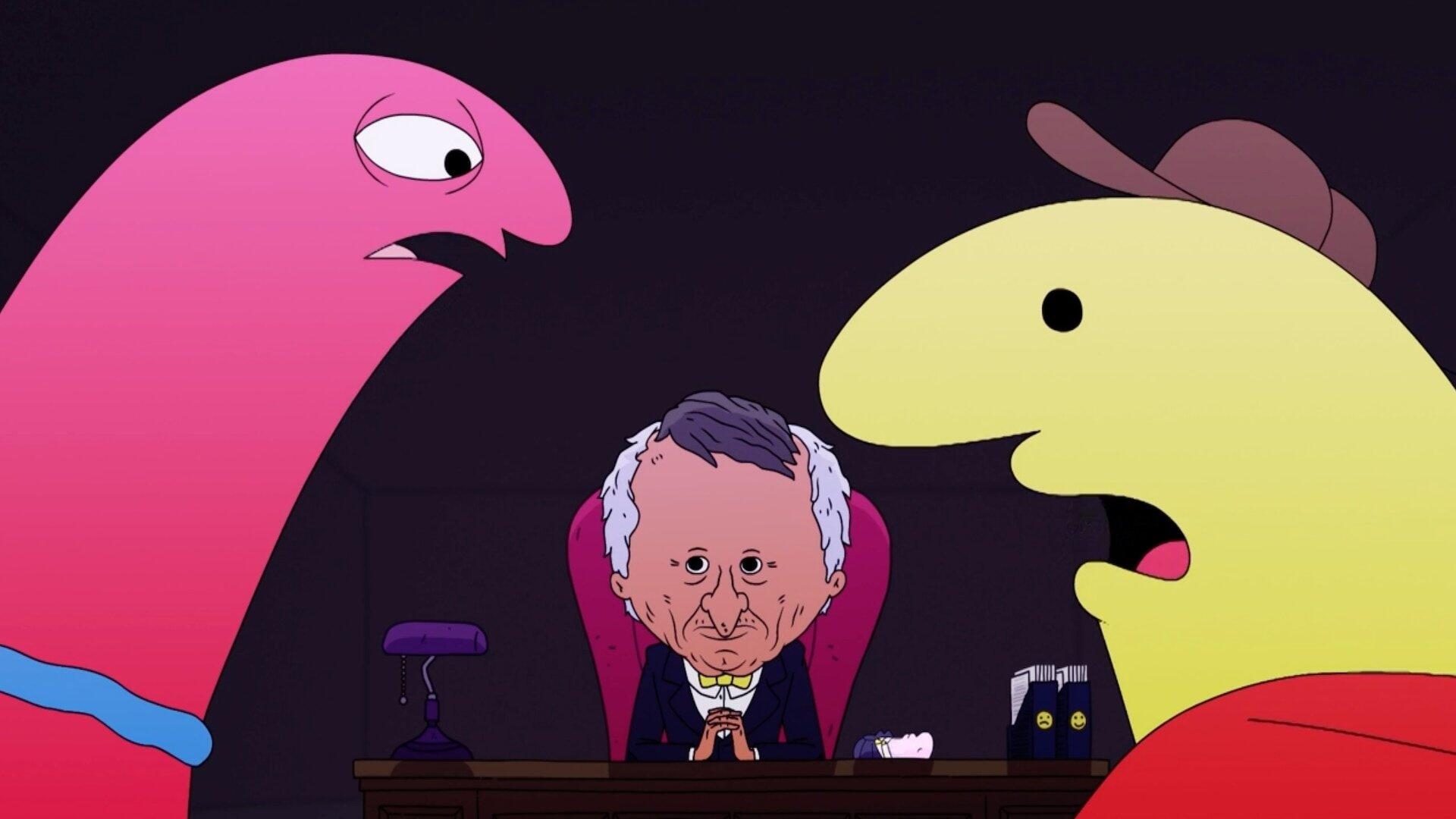 Smiling Friends (S02E07): The Magical Red Jewel (aka Tyler Gets Fired ...