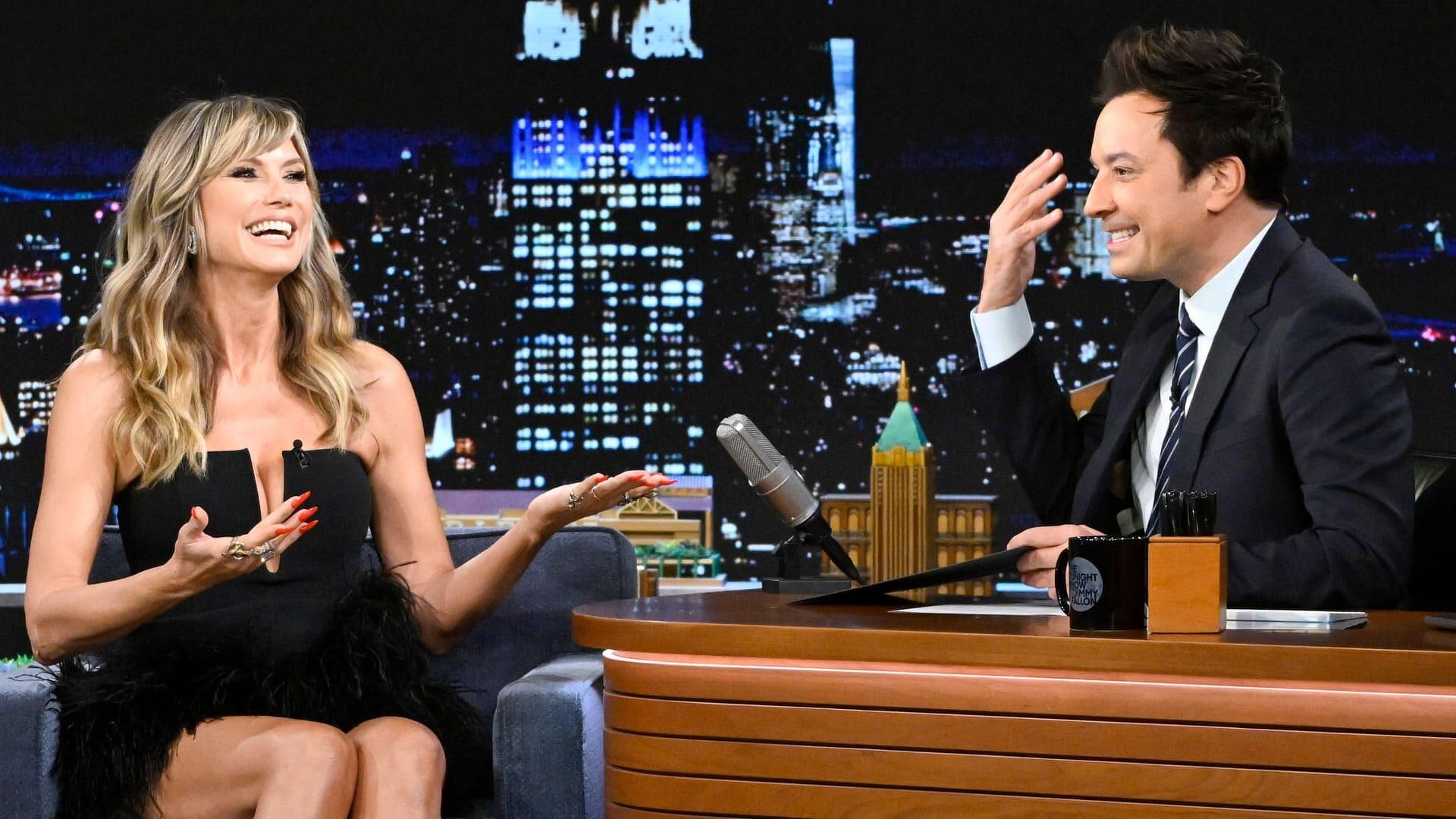 The Tonight Show [Fallon] (S11E20): Heidi Klum, Matt Hranek, Depeche ...