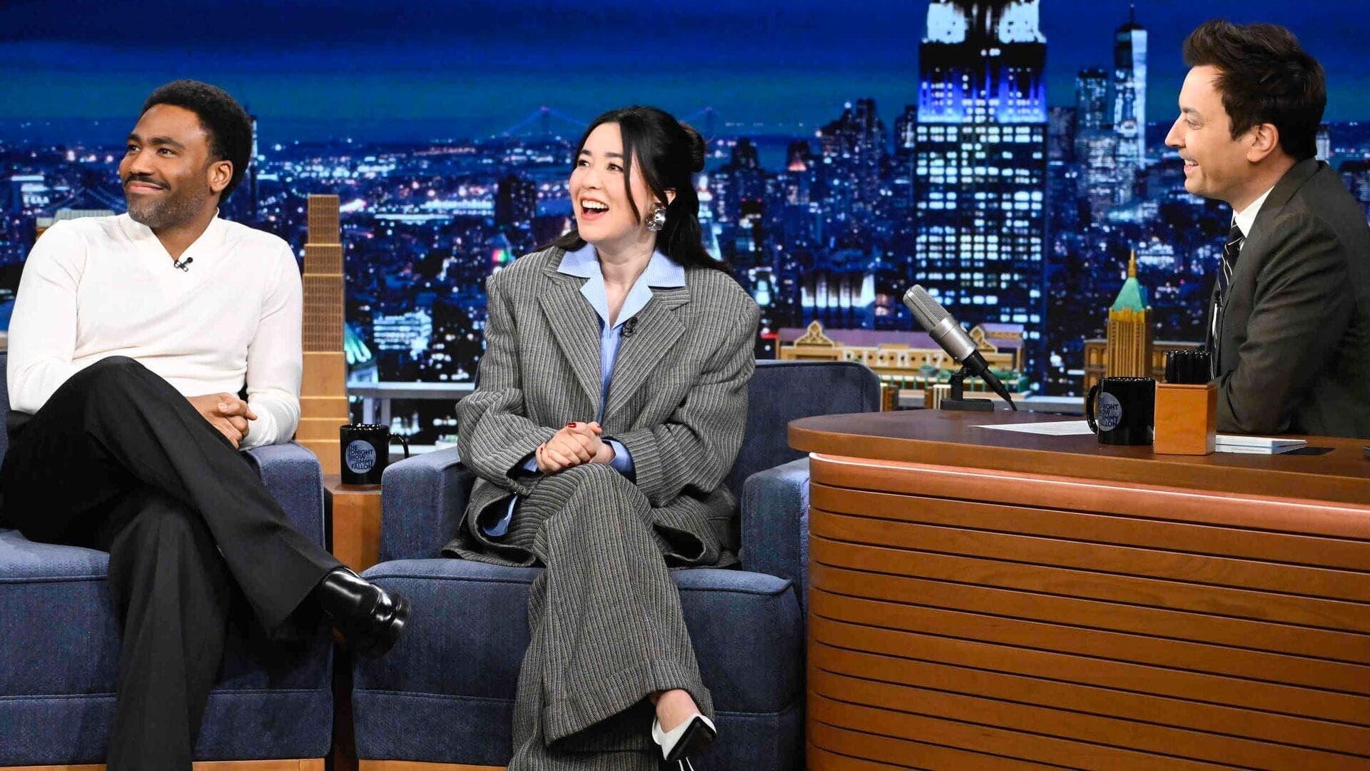 The Tonight Show [Fallon] (S11E70): Donald Glover, Maya Erskine, Bryce ...
