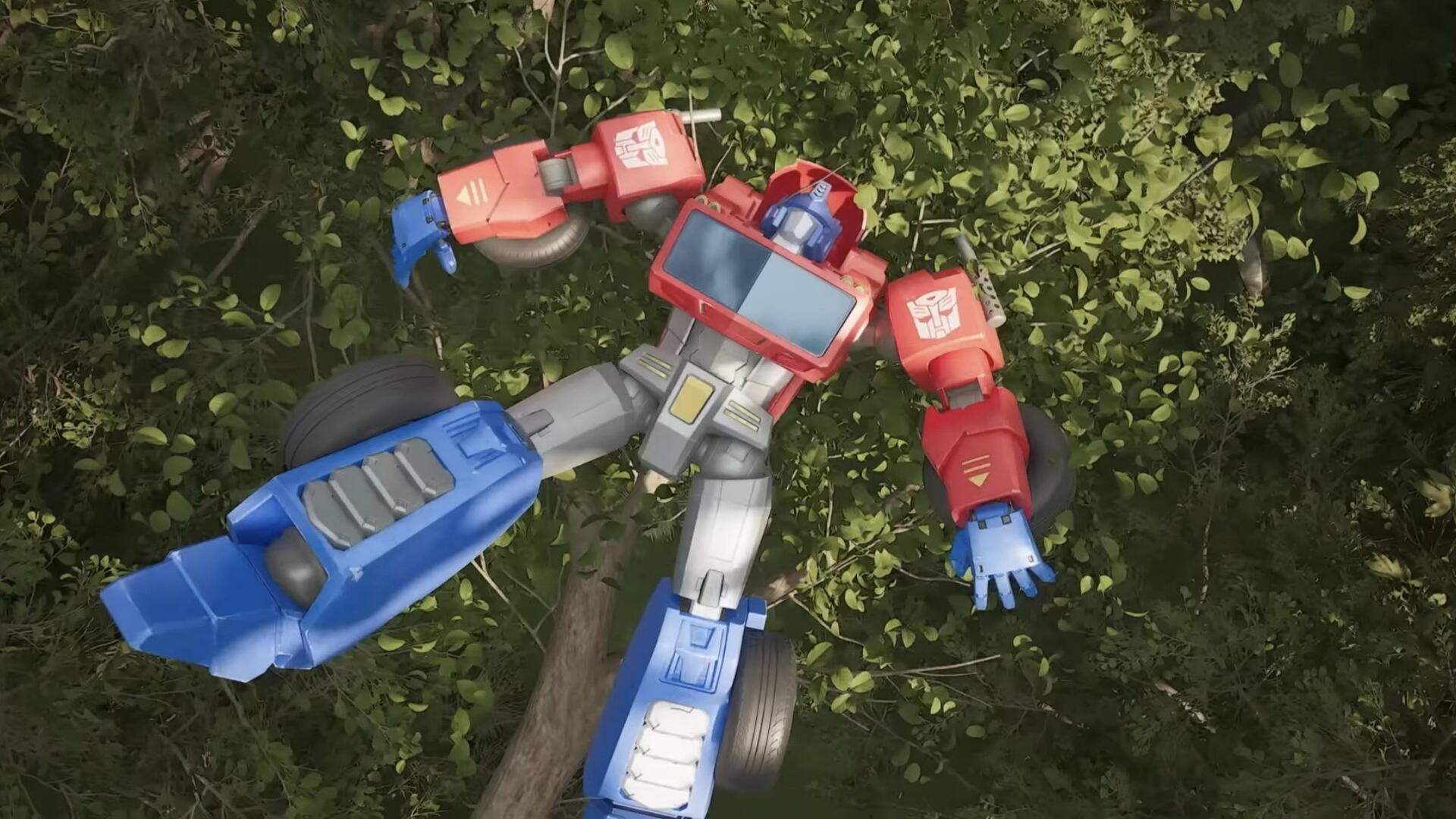 Transformers: CYBERWORLD (S01E01): Optimus Prime Crash Lands On ...